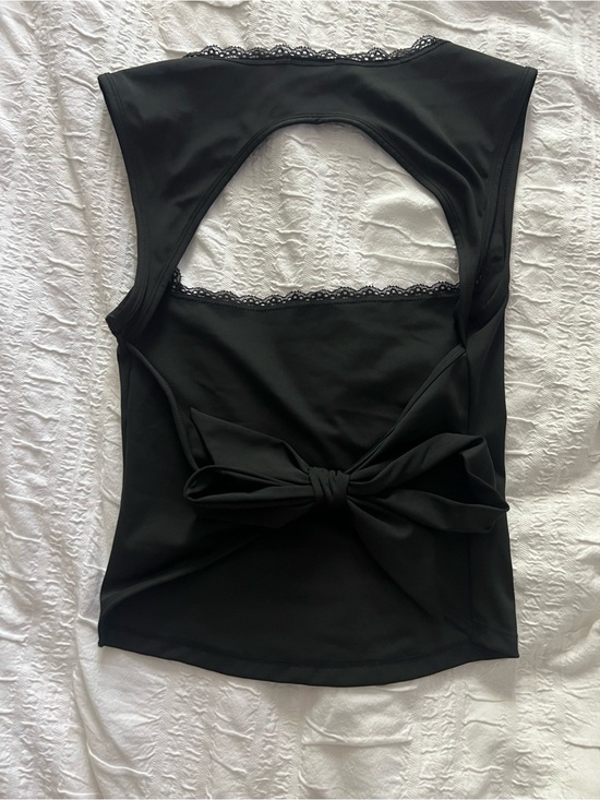 Edikted | Tops | Edikted Black Openback Tie Detail Tank Top | Poshmark